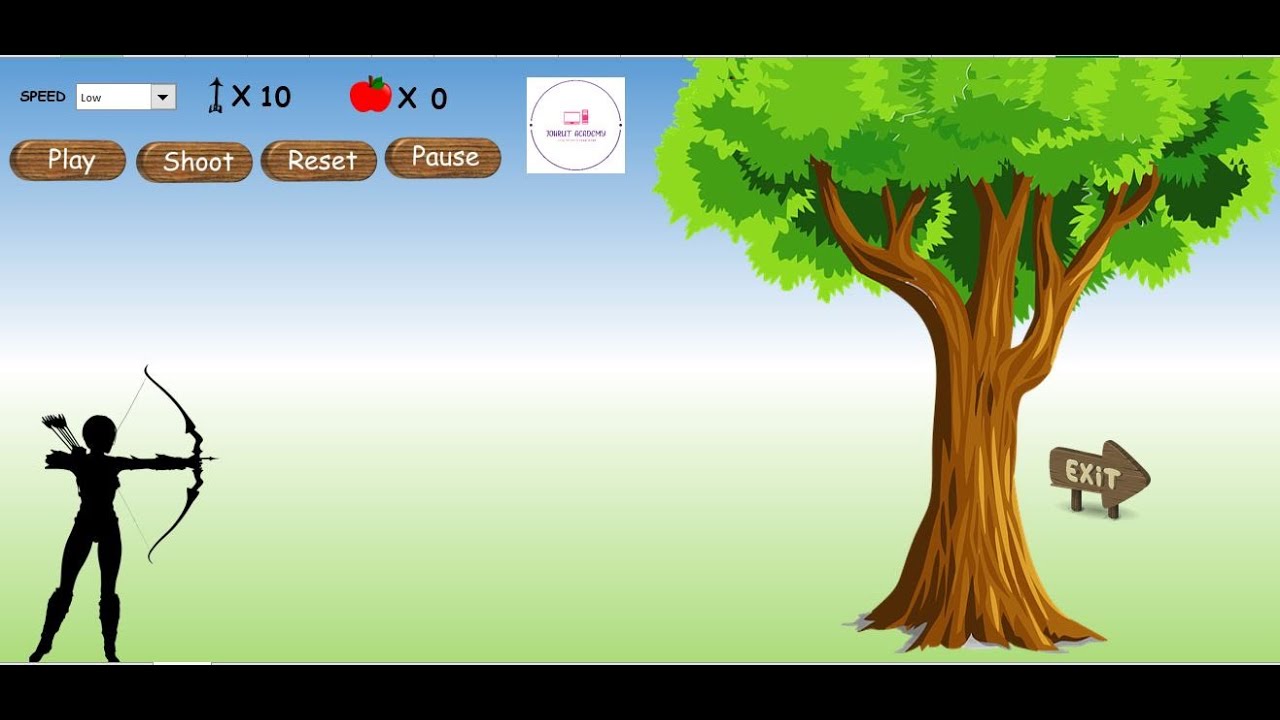 BOW AND ARROW GAME IN EXCEL LESSON 1 - YouTube