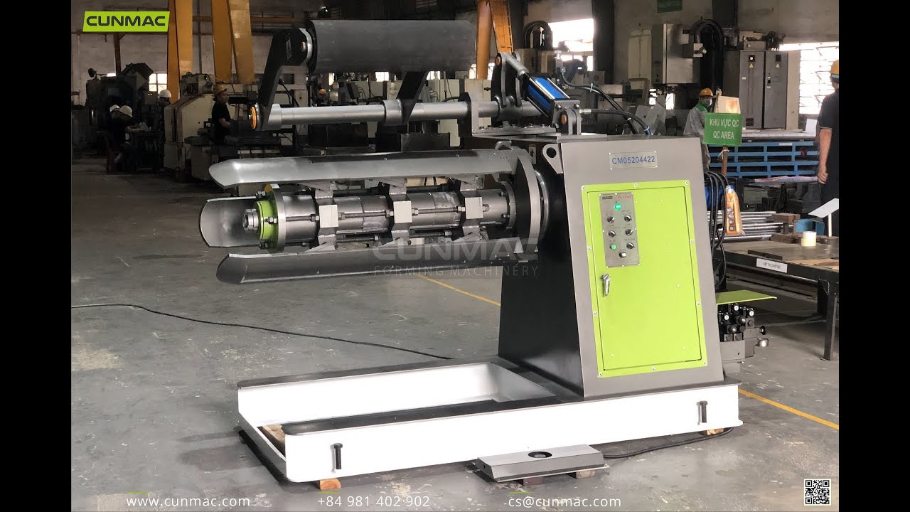 How to operate Auto Hydraulic Decoiler 6 tons and Pressing Arm - Xả ...