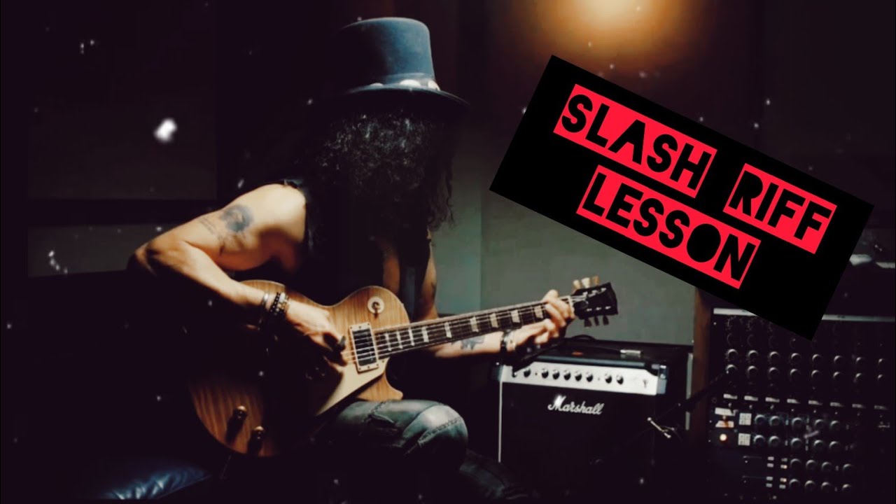 SLASH 🎩RIFF LESSON 💥💥🎸 - YouTube