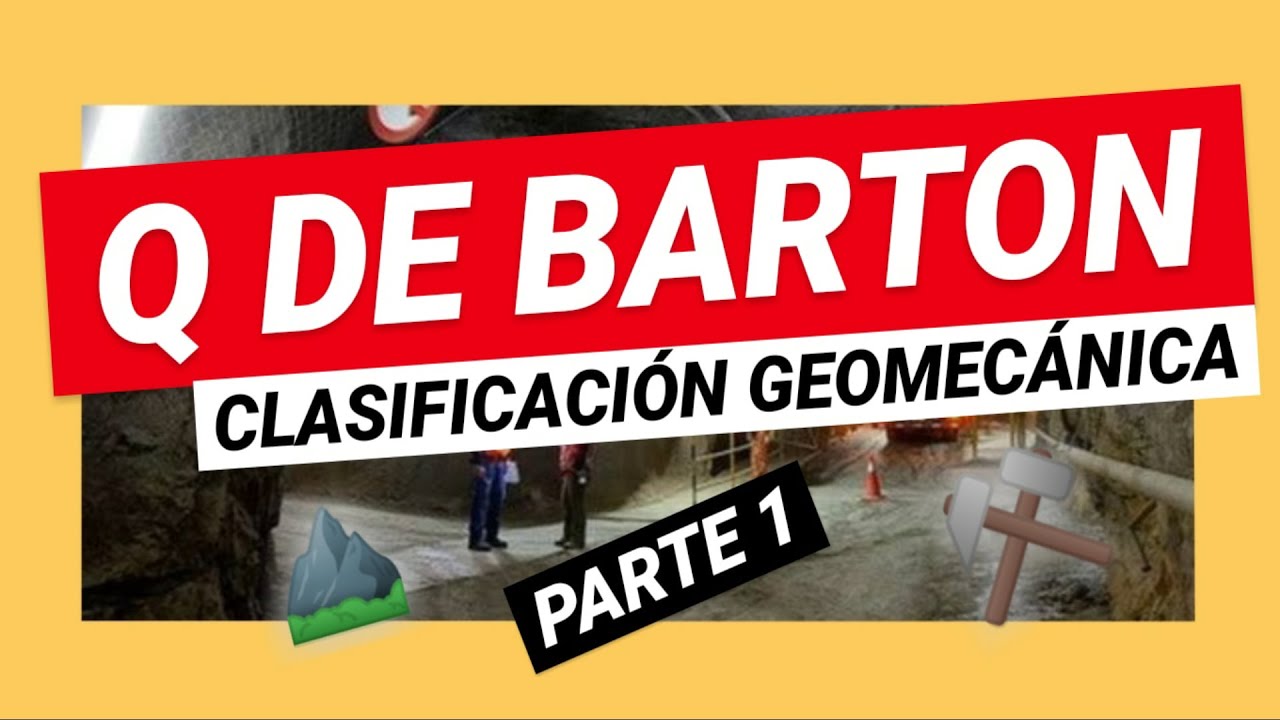 Clasificación geomecánica Q de Barton | Calculo de Q de Barton EXCEL ...