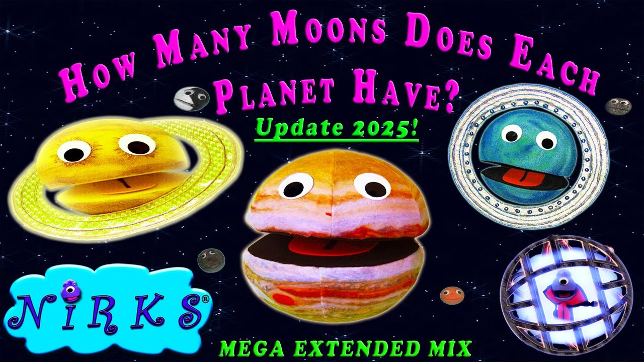 How Many Moons Does Each Planet Have 2025 - Meet the Moons Mega Mix - Solar System Song - The ...