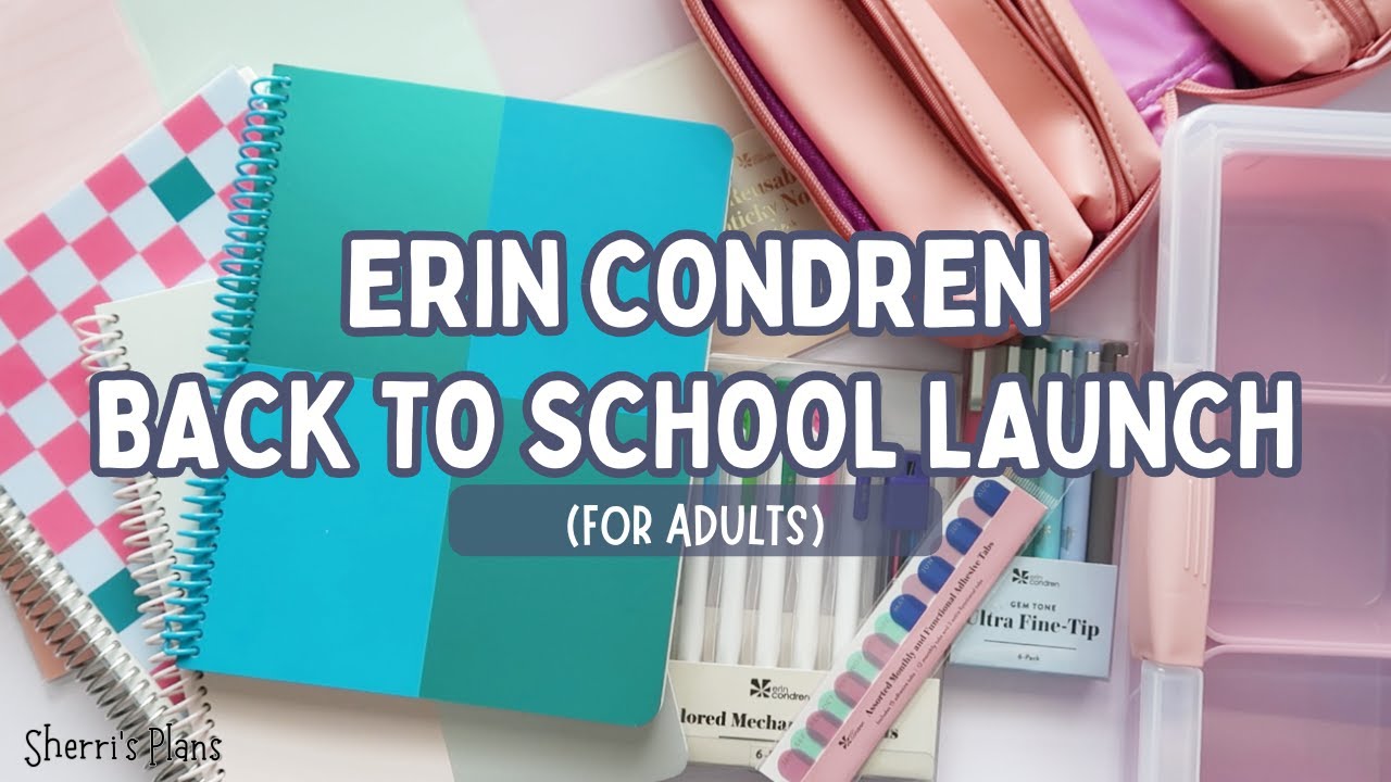Erin Condren Back to School launch! | for adults! | New products ...