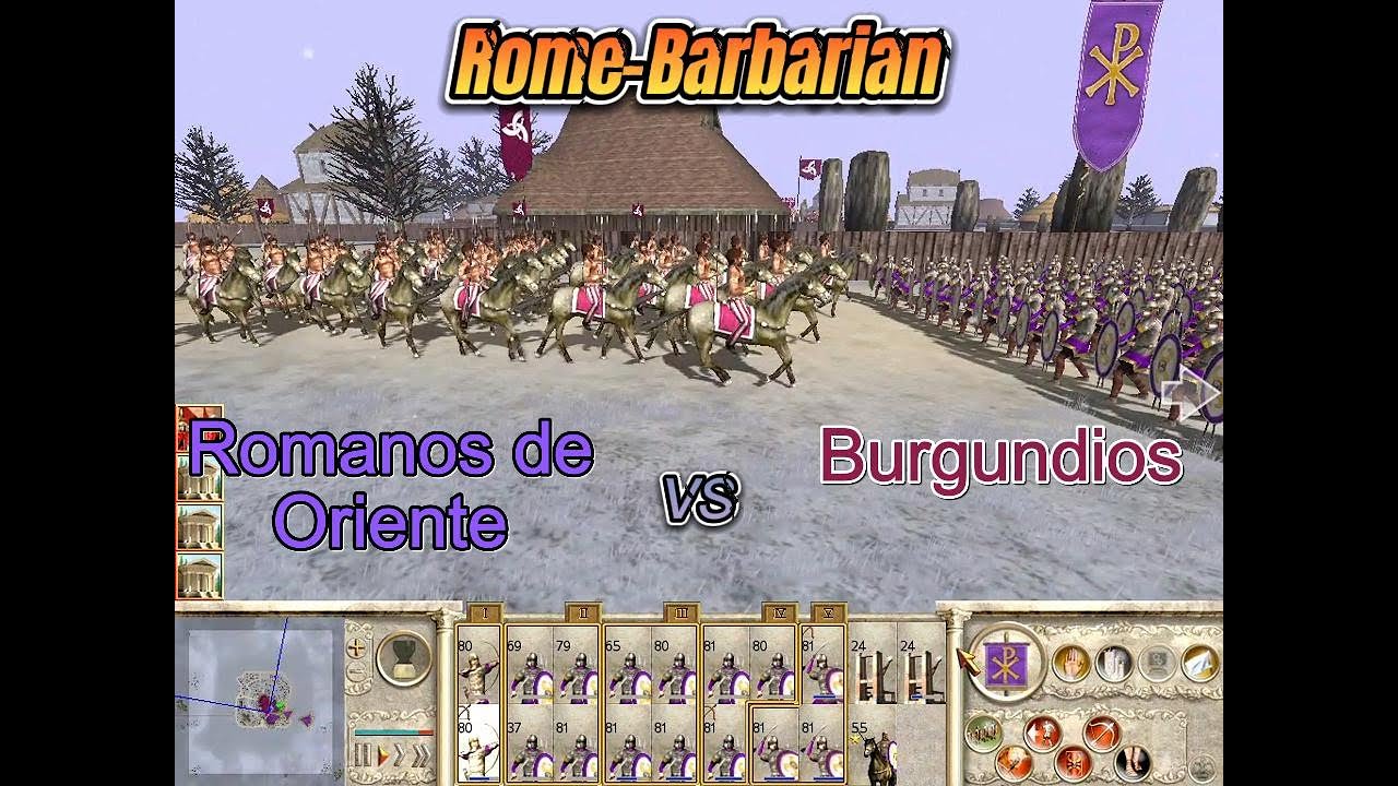 Rome Total War La conquista de Campo Burgundio. Batalla del Imperio de ...