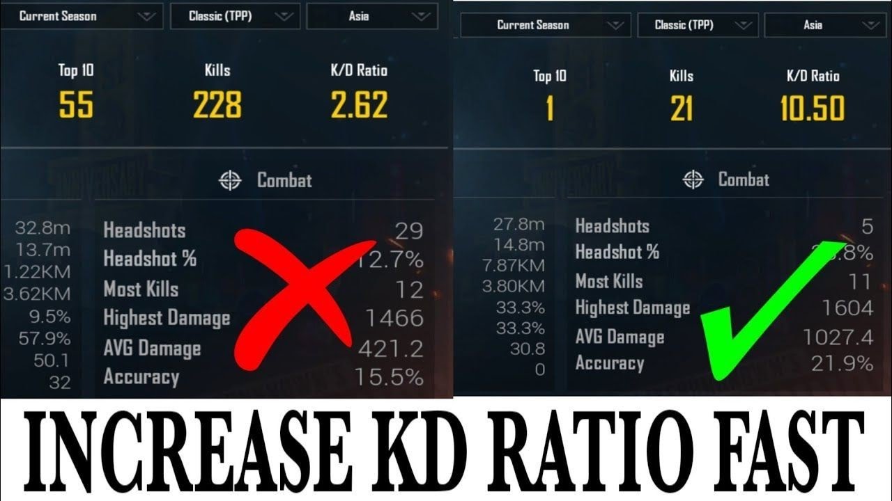 How to increase KD ratio in pubg mobile #kd #mortal - YouTube