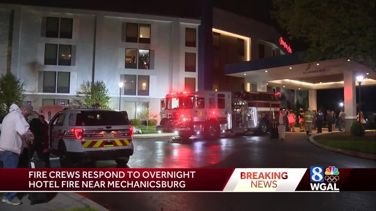 125 guests transferred after overnight hotel fire - YouTube
