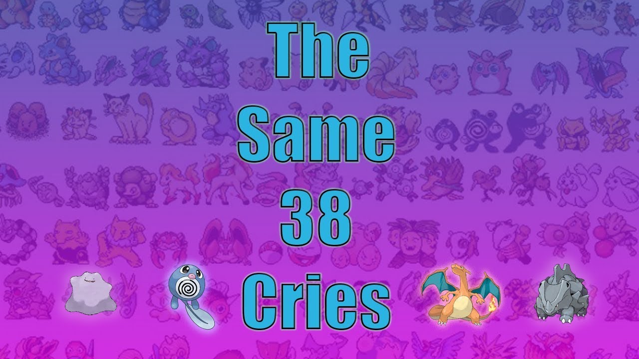 All Original 151 Pokemon Cries are the Same 38 Cries - YouTube