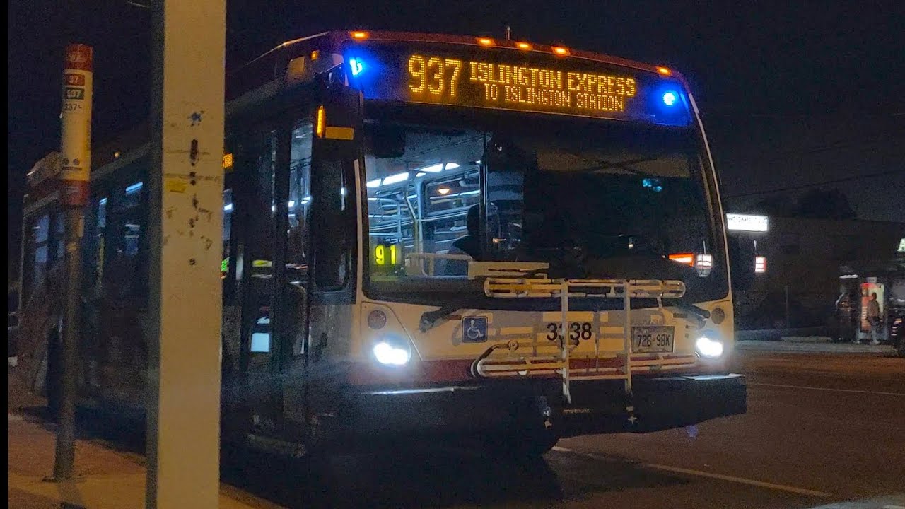 TTC 2018 NovaBus LFS #3338 (Airport Exp Bus on Route 937 Islington ...