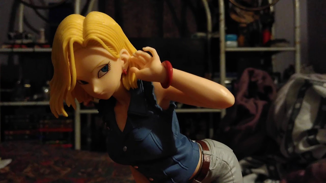Android 18 figure glitter and glamorous - YouTube