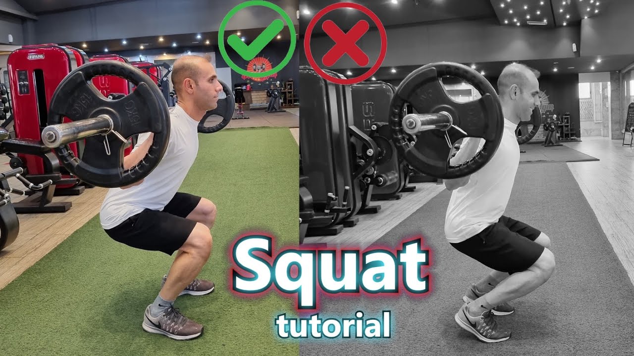 the BEST and simple SQUAT tutorial ( mistakes & correct ) - YouTube