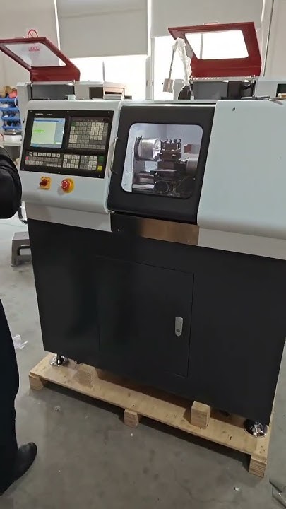 Yornew CK210B Small CNC Lathe Aces Stringent Acceptance by European customer. #cnc #cnclathe ...