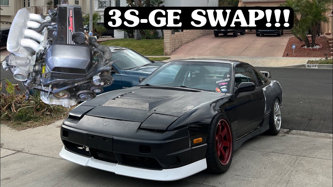 3sge swapped S13 first drift and Peterson cars and coffee - YouTube