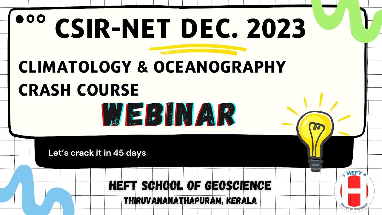 CSIR NET - WEBINAR #gateexam #geology #csirnet #kerala #coachingonline ...