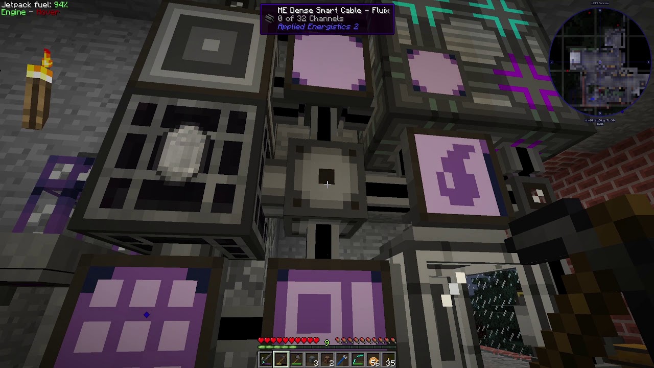 Minecraft Survival Let's Play Episode 10 - Bigger ME System - YouTube