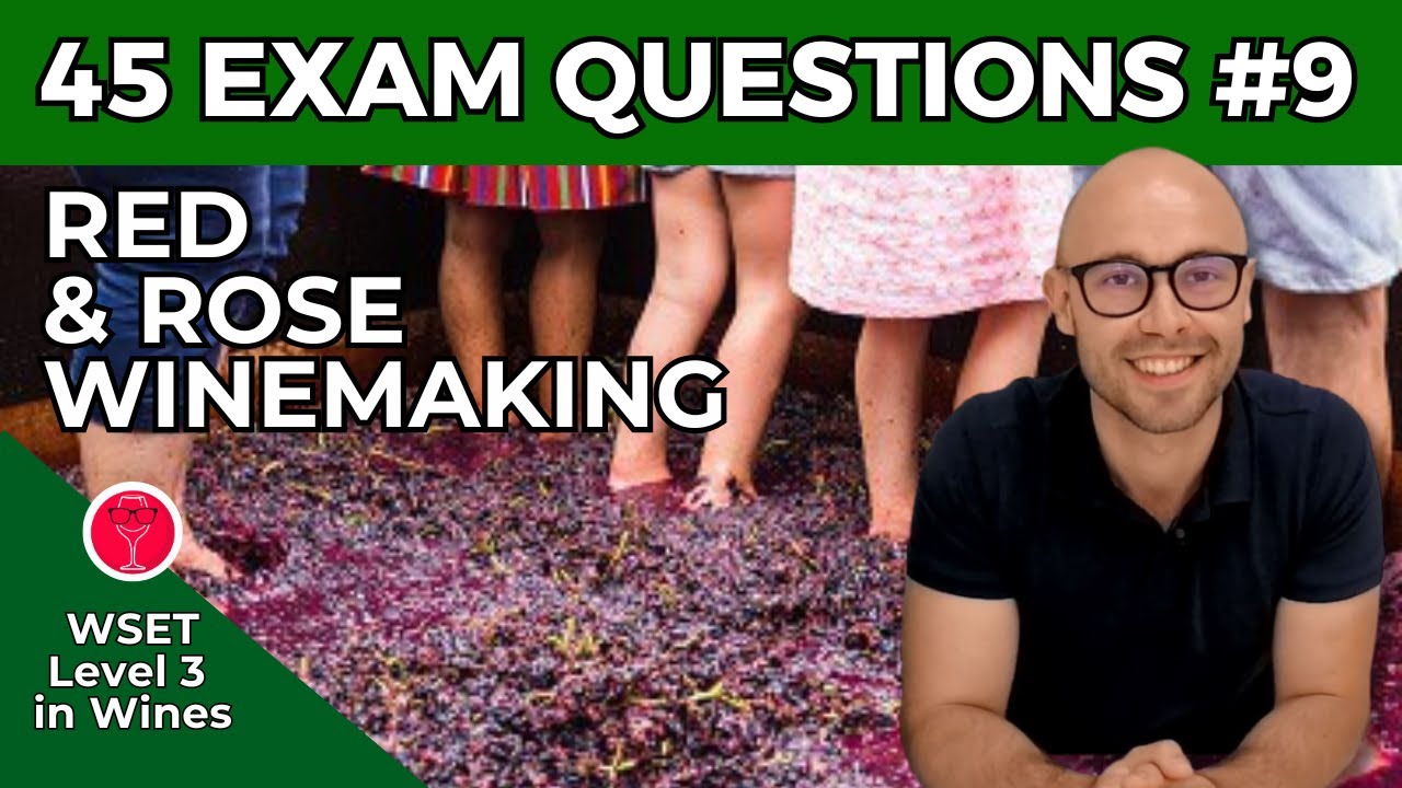 Red & Rose Winemaking: 45 Exam Questions WSET L3 in Wines I Video #9 ...