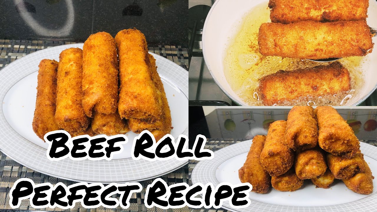 Beef Roll 💯 Perfect Recipe in Malayalam || ബീഫ് റോൾ || Nuras Recipes ...