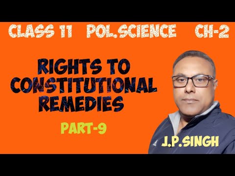 CLASS 11 POL.SCIENCE/RIGHTS IN THE CONSTITUTION(CH-2) RIGHTS TO THE ...