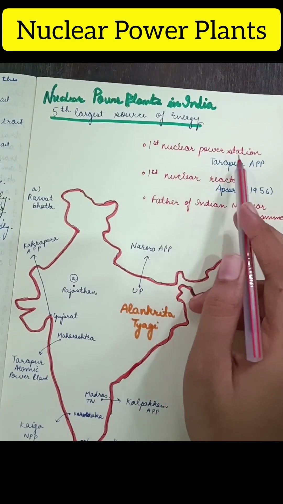 Nuclear Power Plants in India #staticgk #geography #ssccgl #upsc # ...