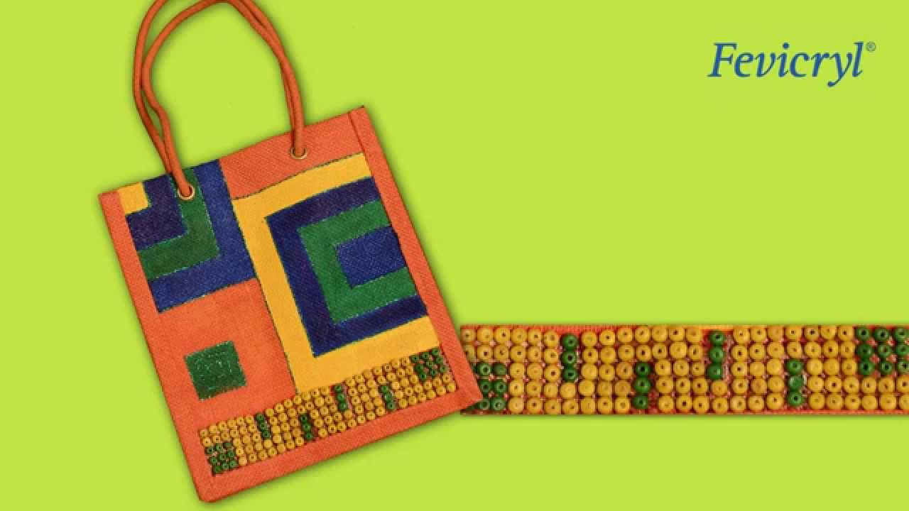 Snazzy Jute Box with Acrylic Colours - YouTube