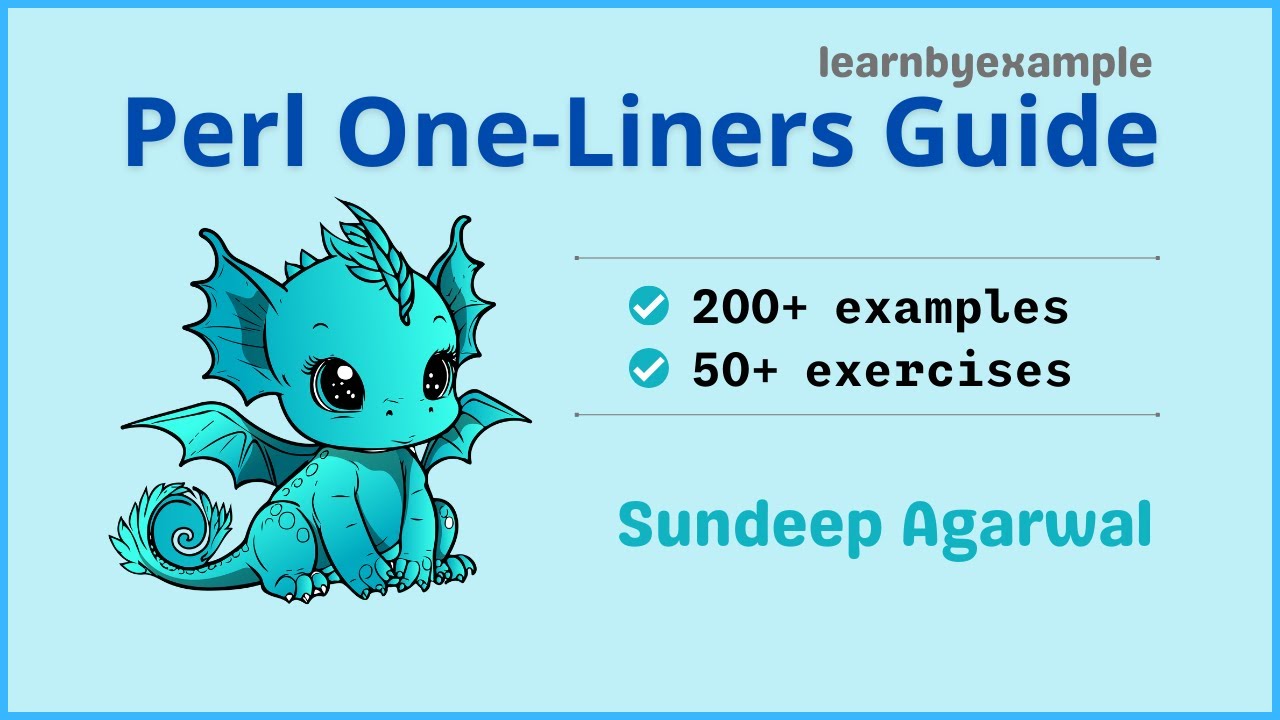 Ebook Promo: Perl One-Liners Guide - YouTube