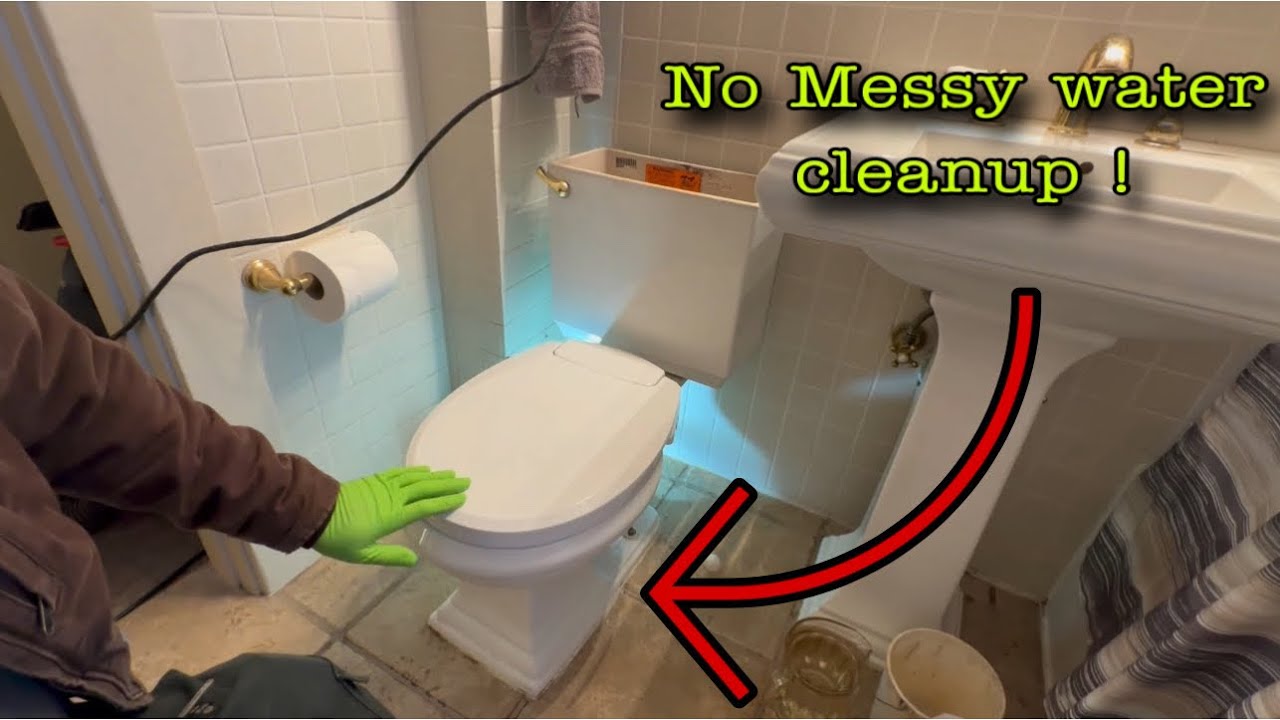 Easy Toilet Trap clean out in 45 seconds ! - YouTube