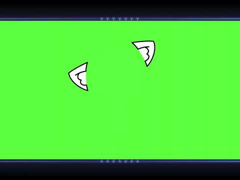 Ears animation green screen (free to use)