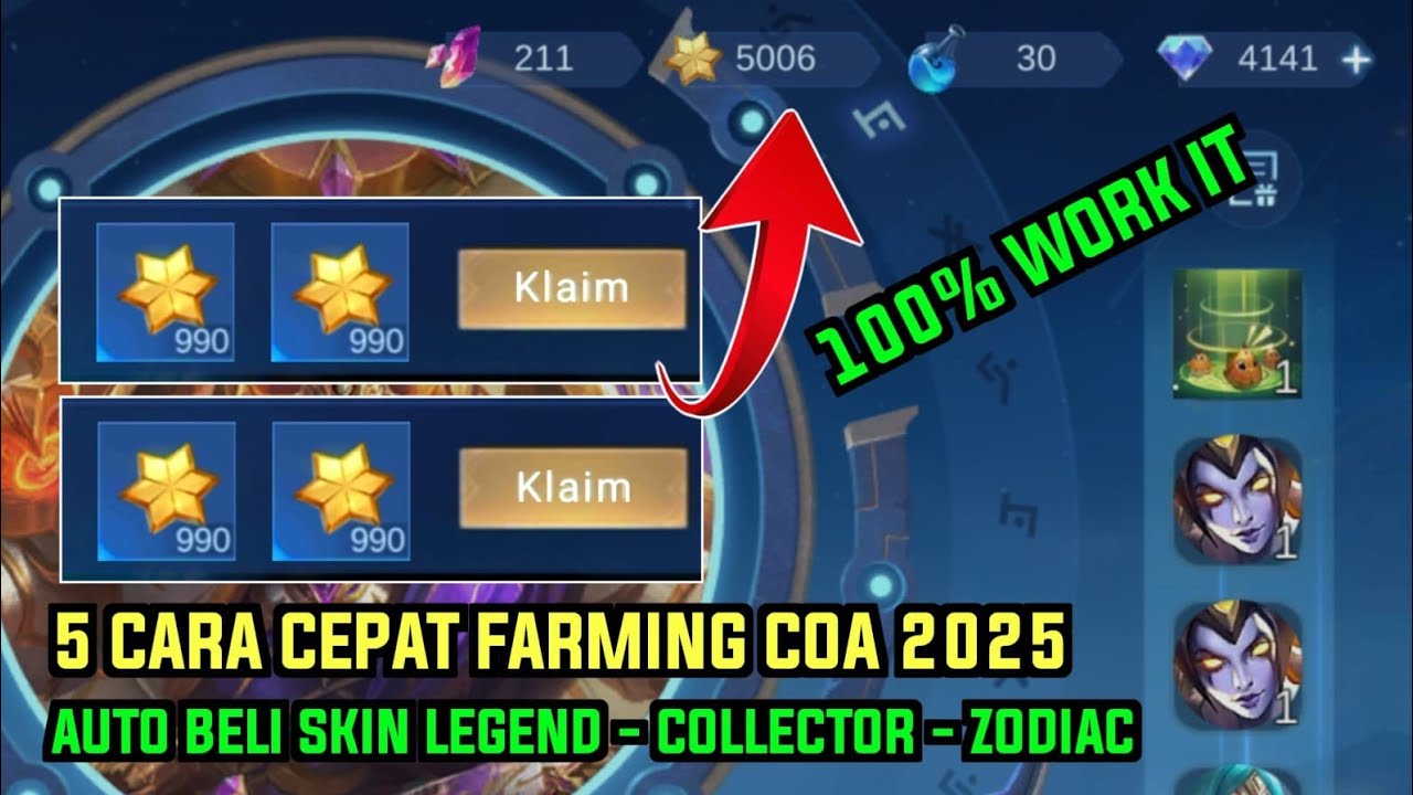 CARA CEPAT MENGUMPULKAN CRYSTAL OF AURORA MOBILE LEGENDS 2025 | 5 CARA ...