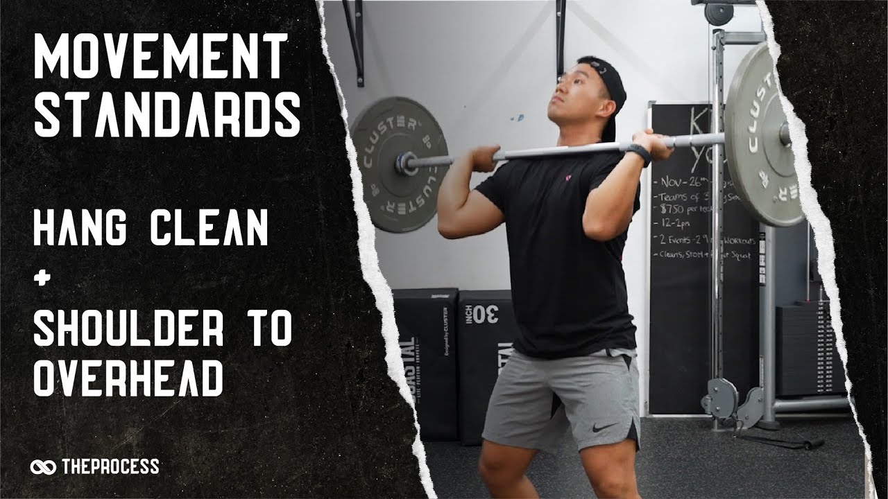 Movement Standards: Hang Clean and Shoulder To Overhead - YouTube