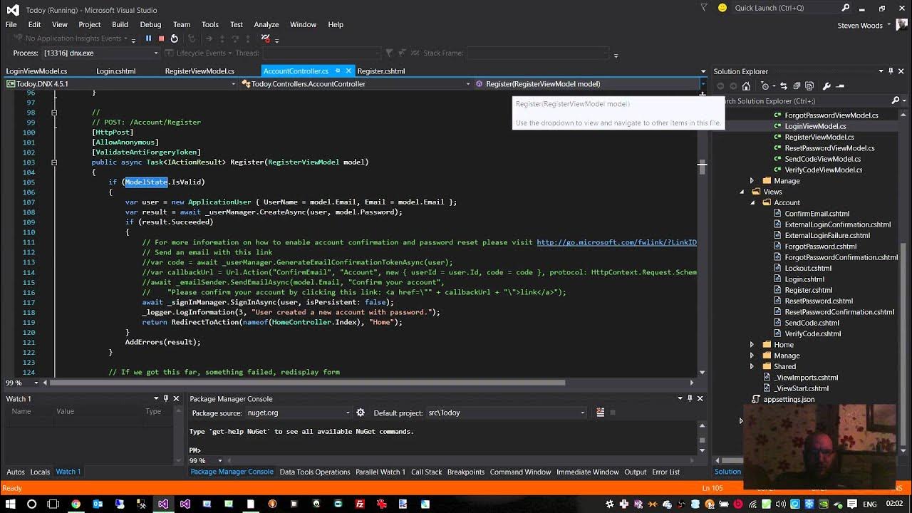 Let's Build - ASP.NET 5, MVC 6 TodoList with Entity Framework 7 and Identity [Part 1] - YouTube