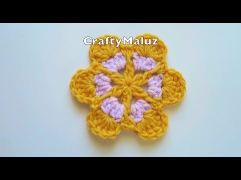 CROCHET TUTORIAL Como hacer flor tejida muy fácil | flor tejida a ...