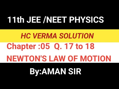 11 Physics HC verma Solution - YouTube