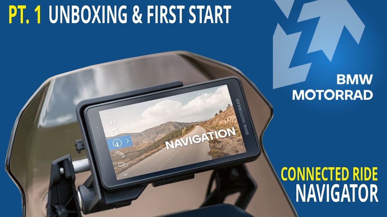 BMW Connected Ride Navigator - Pt.1 Unboxing and First Start (Prima ...