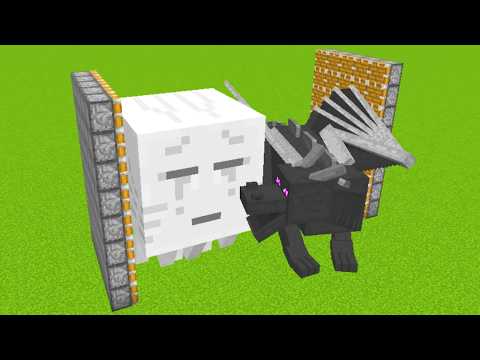 ghast + ender dragon = ??? - minecraft compilation