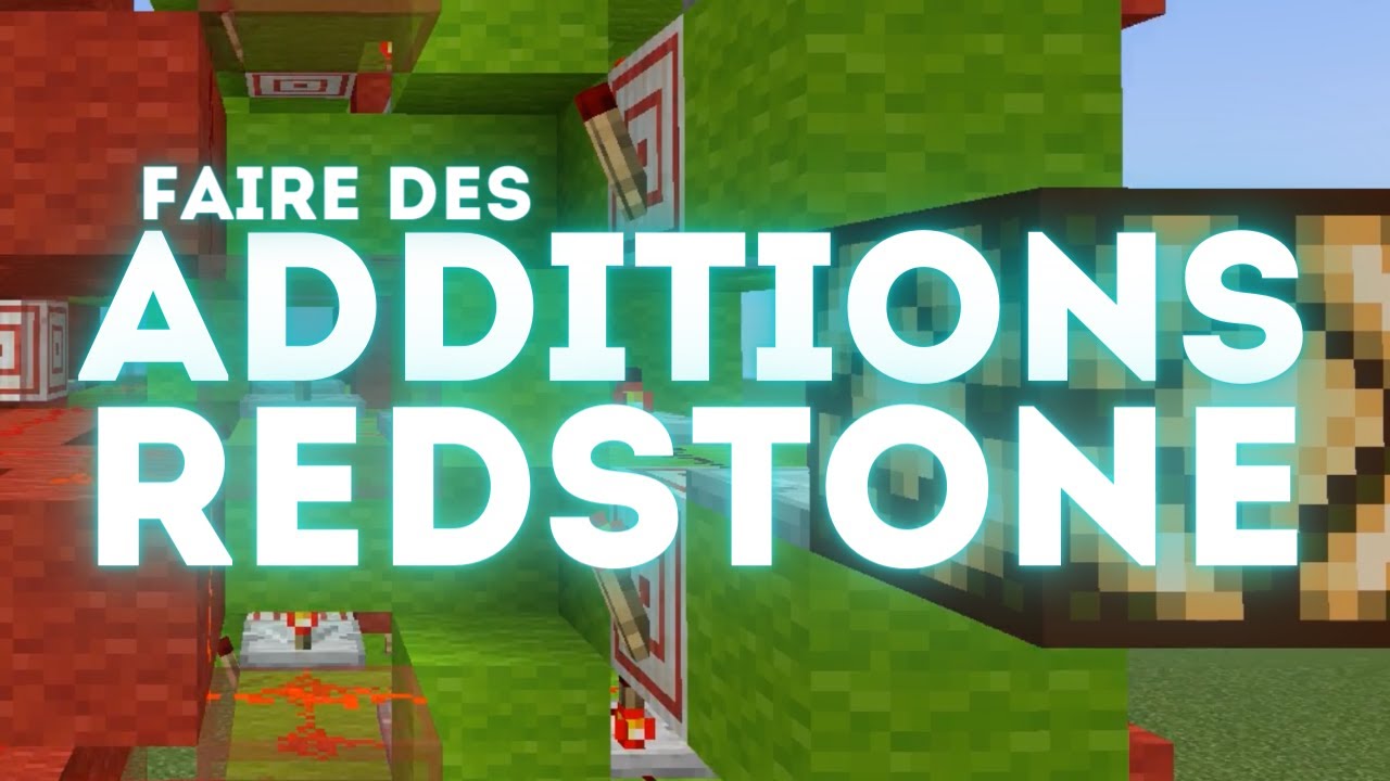 Calculer avec la redstone : les additions - YouTube