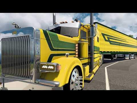 American Truck Simulator Pizzster & Damo Peterbilt 389/ Goggles56 paintjob 4k - YouTube