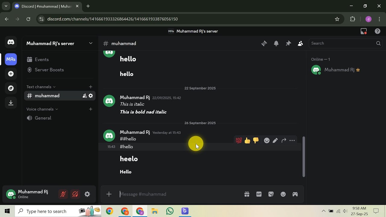 How To Underline Text On Discord - YouTube