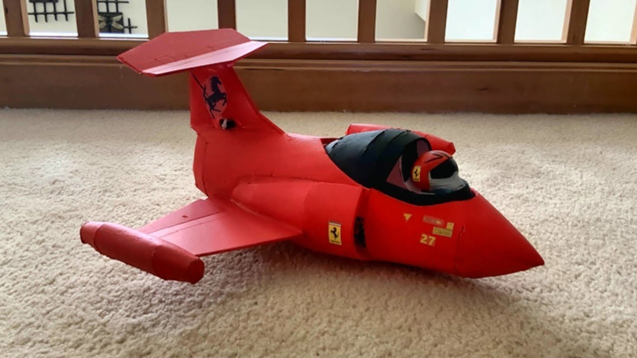 Cartoon F-104 Starfighter "Ferrari 27" (4s EDF) Test Flight - YouTube