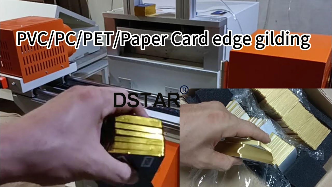 PVC/PC/Paper Card Edge Polishing and Gilding Machine for Sale - YouTube