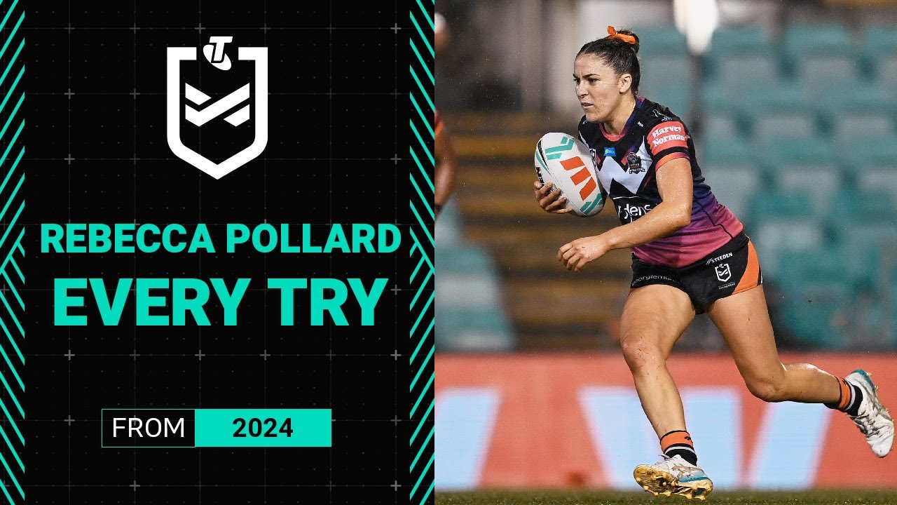 NRLW 2024 | Every Rebecca Pollard try - YouTube