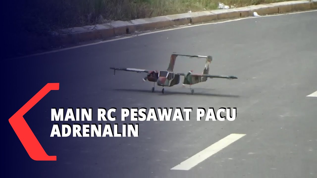 Seru, Main RC Pesawat Bikin Adrenalin Terpacu - YouTube