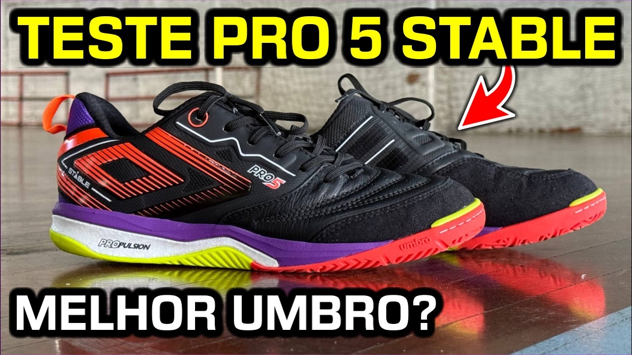 MELHOR versão da PRO 5? - Teste chuteira futsal Umbro Pro 5 Stable IN ...