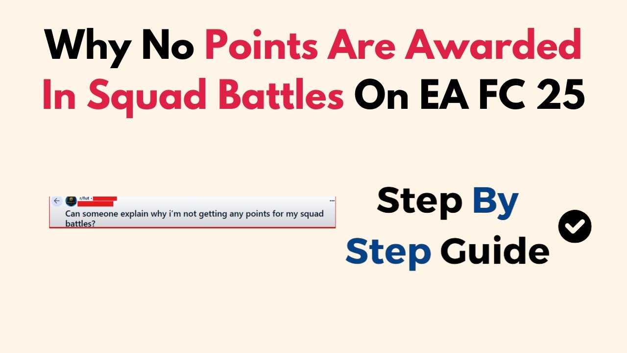 Why No Points Are Awarded In Squad Battles On EA FC 25 - YouTube