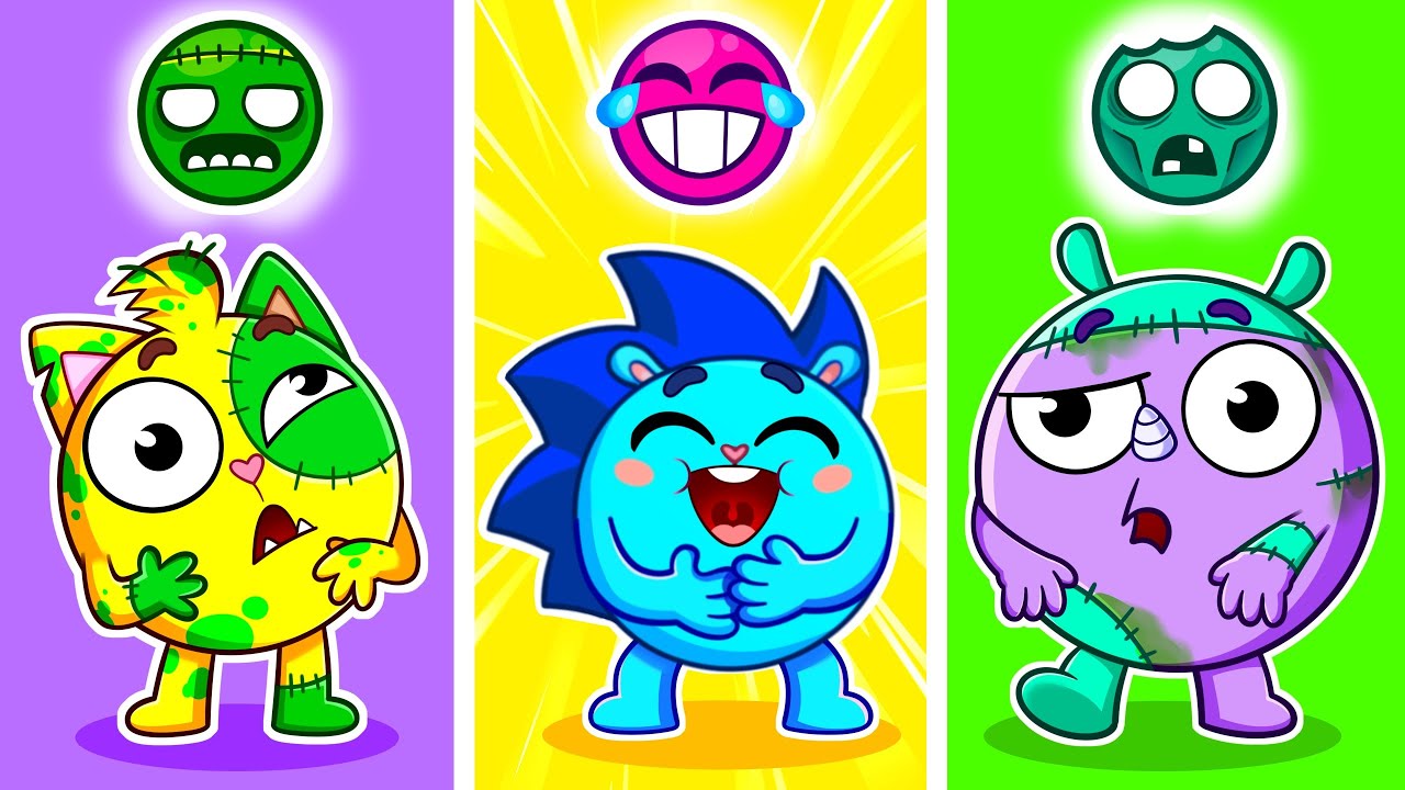 We Turned Into Zombies! 😱 Feelings and Emotions | Kids Songs 🐱🐨🐰🦁And ...