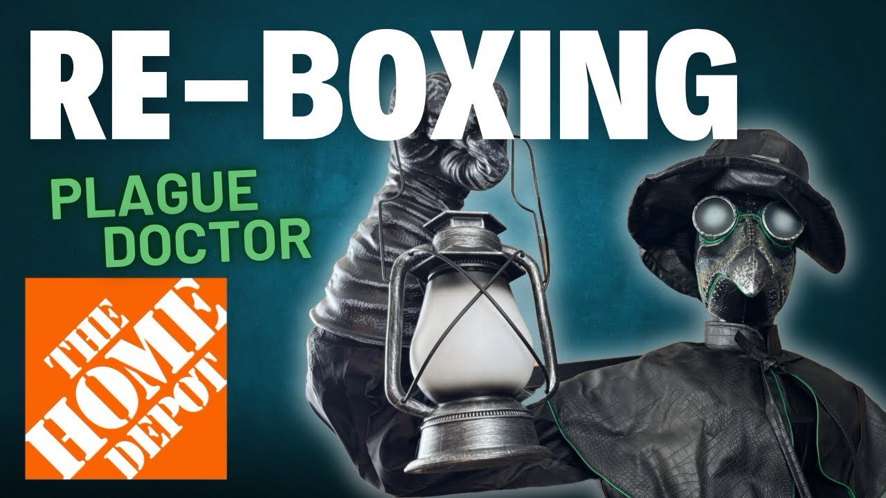 Plague Doctor Animatronic Re-Boxing 2024 Home Depot - YouTube