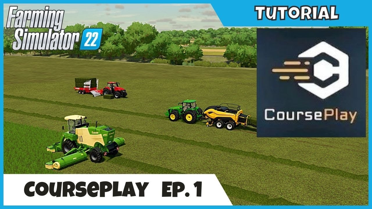 FS22 Tutorial COURSEPLAY Automatize e Crie Comboios Pra Diversos ...