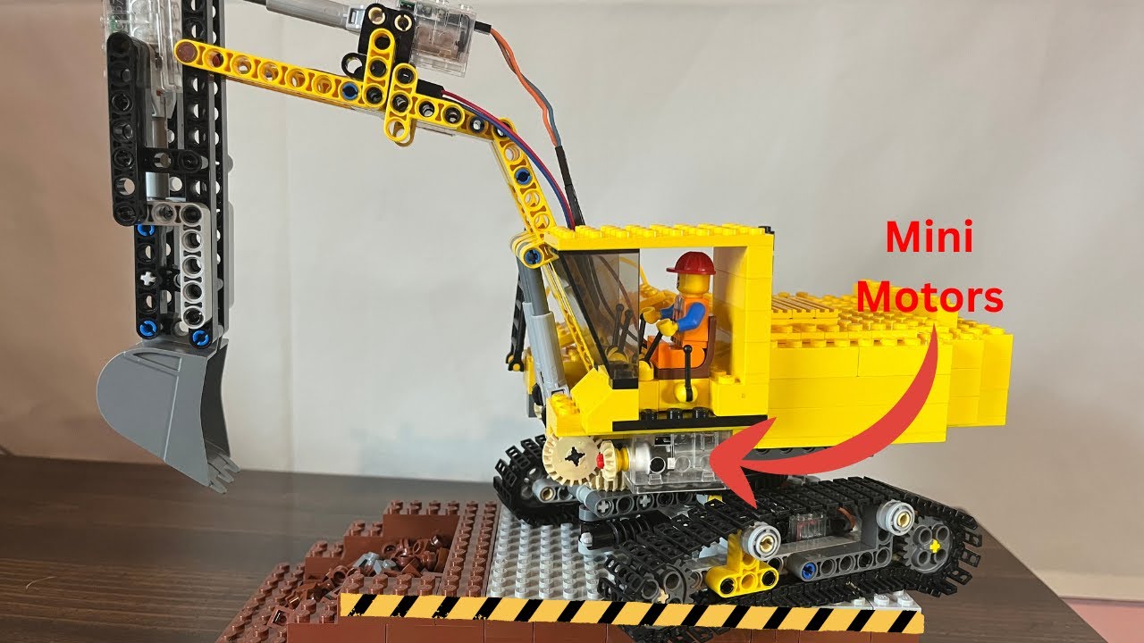 LEGO RC Excavator with Circuit Cubes - YouTube