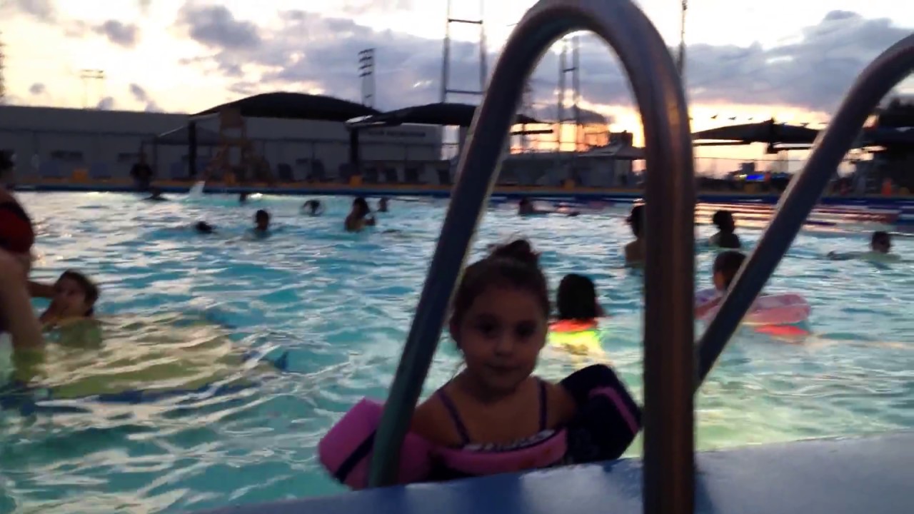 Camp Foster 50M Pool Sunset - YouTube