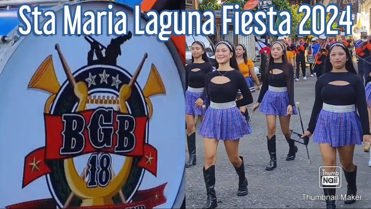 Banda 18 Bagumbayan | Sta Maria Laguna Fiesta 2024 | Parade - YouTube