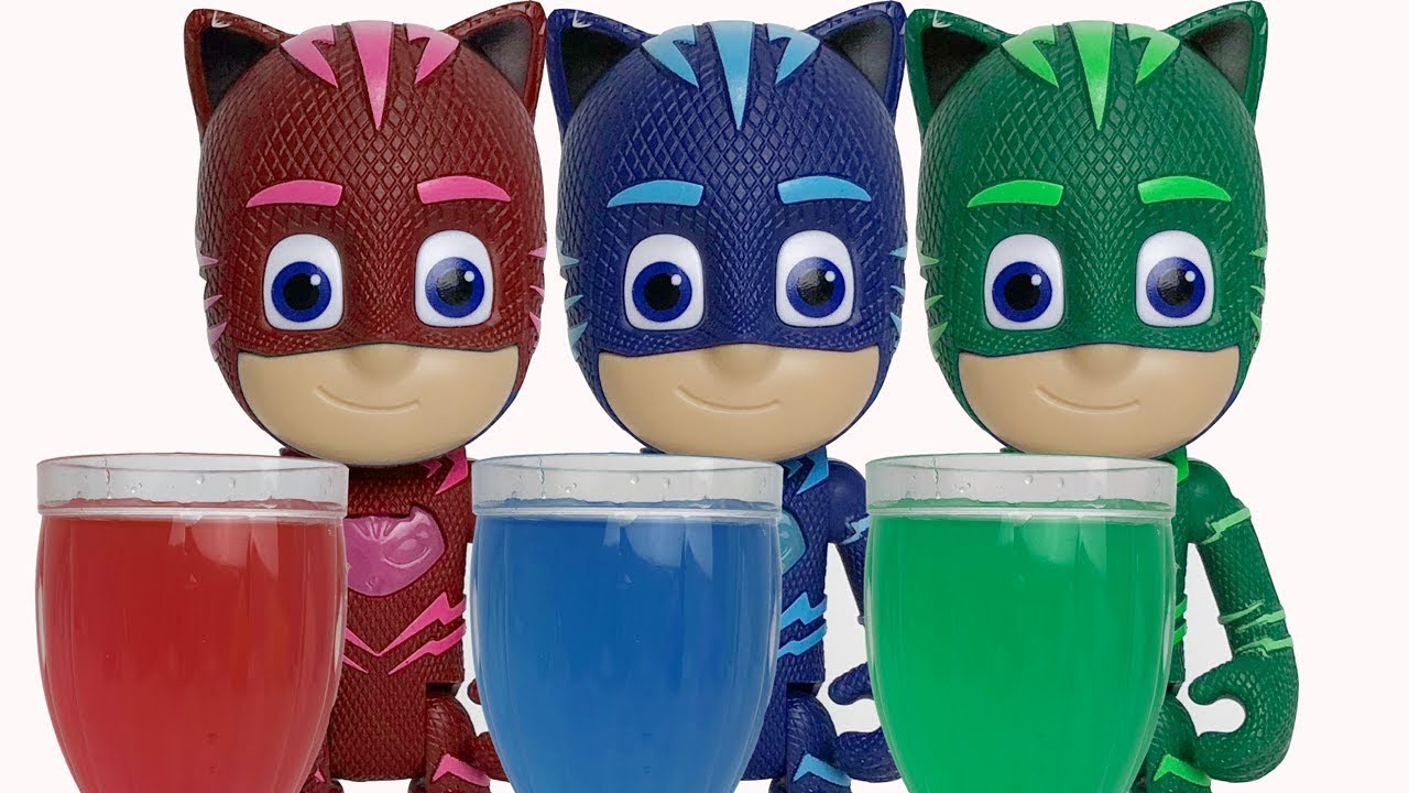 PJ Masks magic colored juice Transform into different Colors! / Pj ...