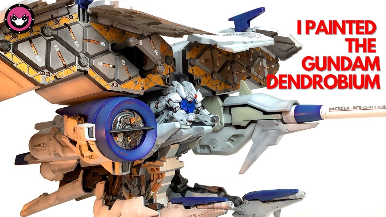 Painting the MASSIVE HG Gundam Dendrobium | Gunpla Custom Paint - YouTube