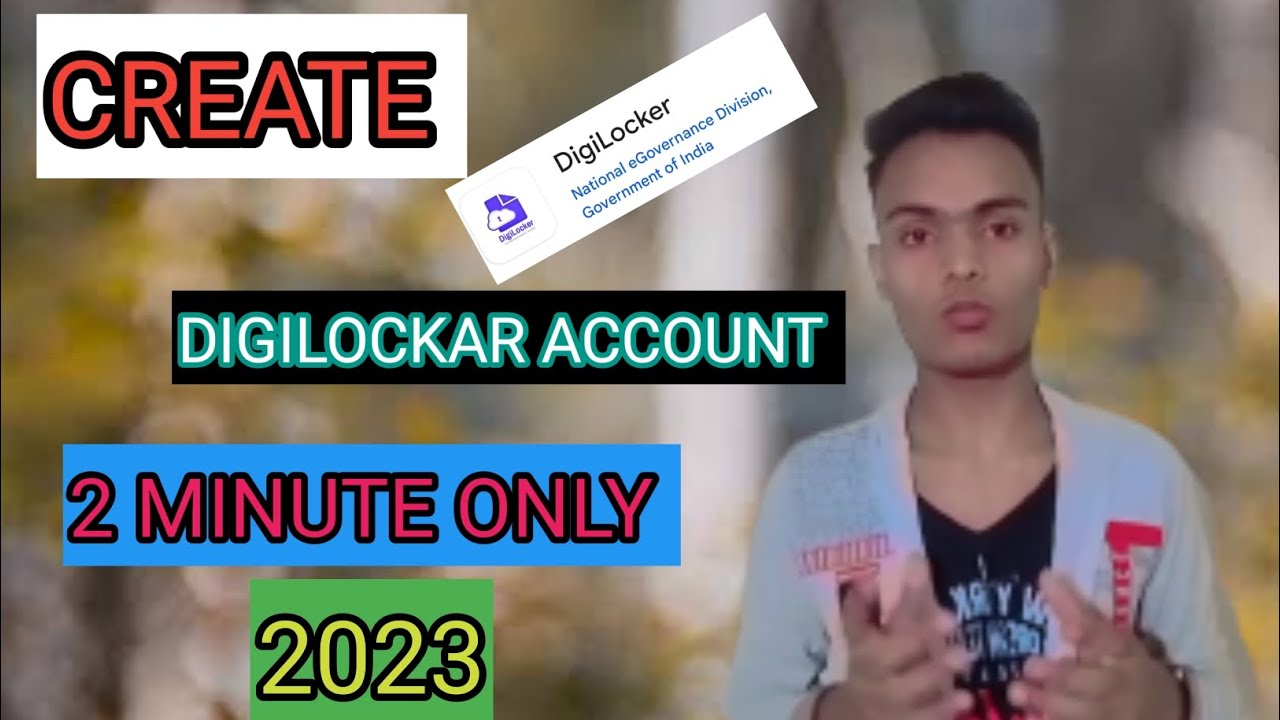 digilocker account kaise open kare/ How to create digilocker account. - YouTube